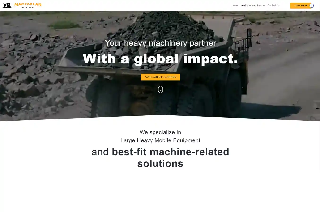 Macfarlan Machinery - Pixelvolution | Evolving Web Marketing